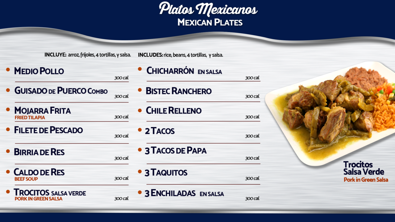 Menu EN | ElSuper